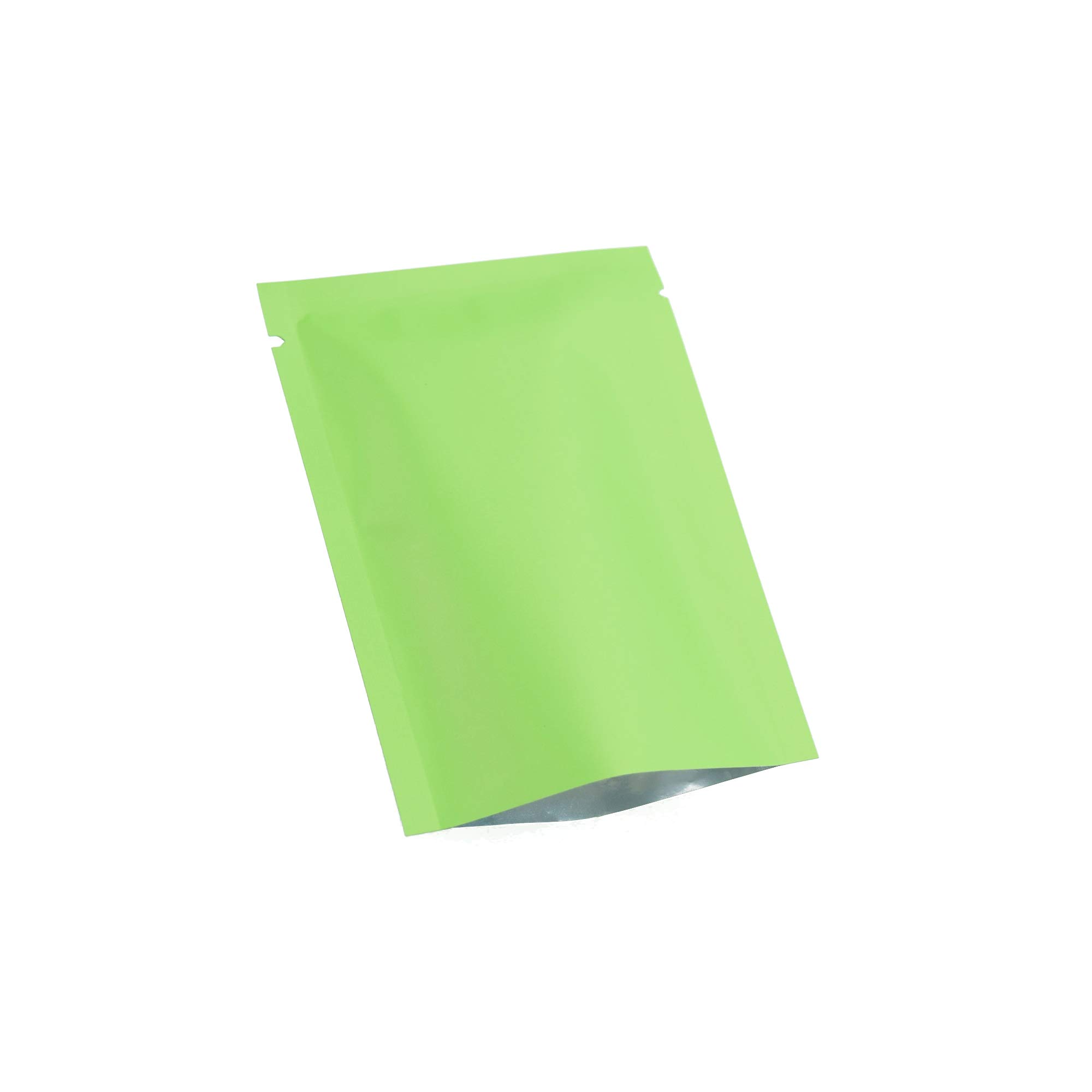 QQ Studio Matte Food-Safe Foil Heat Sealing SlickSeal™ Pouches for Confections and Candy (200 Green, 2" x 3")