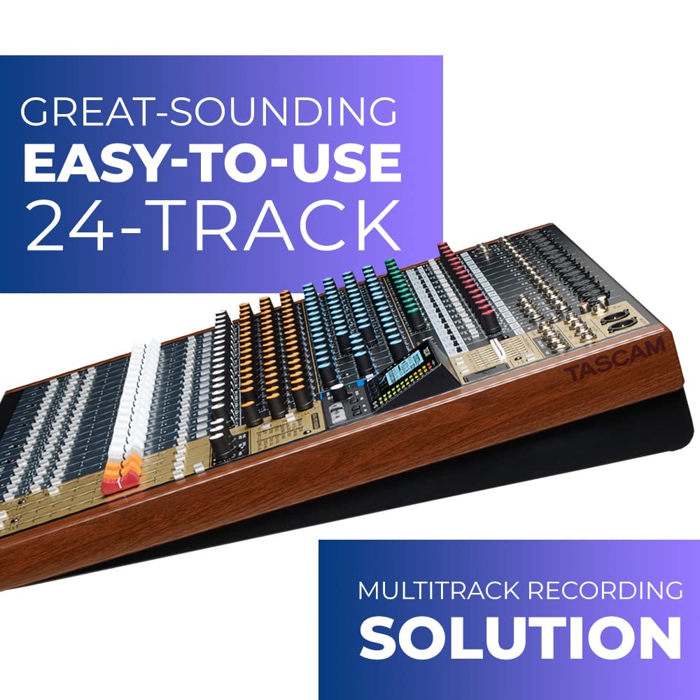 Tascam Model 24 Multi-Track Live Recording Console & AK-DC24 Model 24 Dust Cover