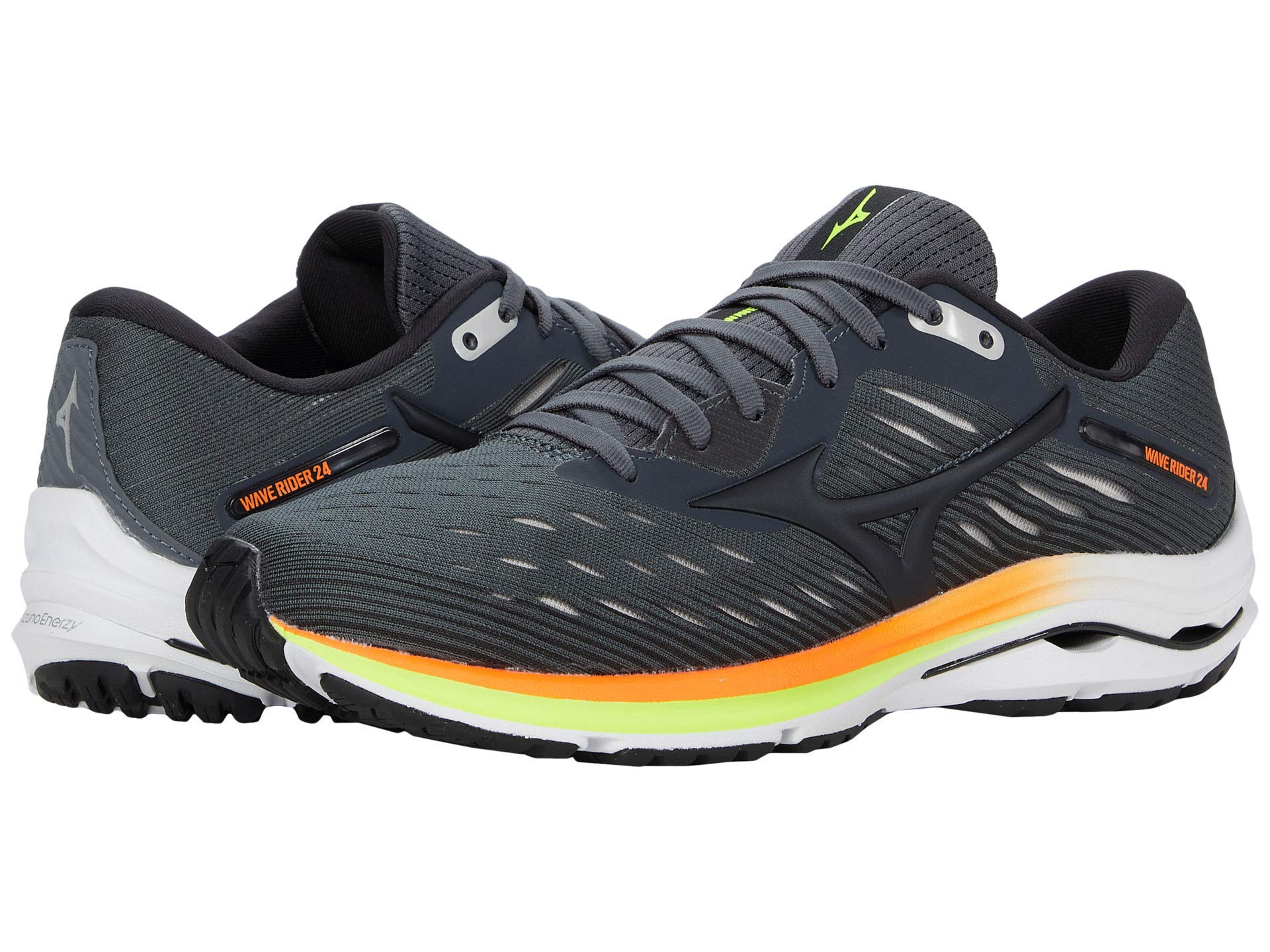 Mizuno mens Wave Rider 24 Running Shoe, Castlerock-phantom, 11.5 US