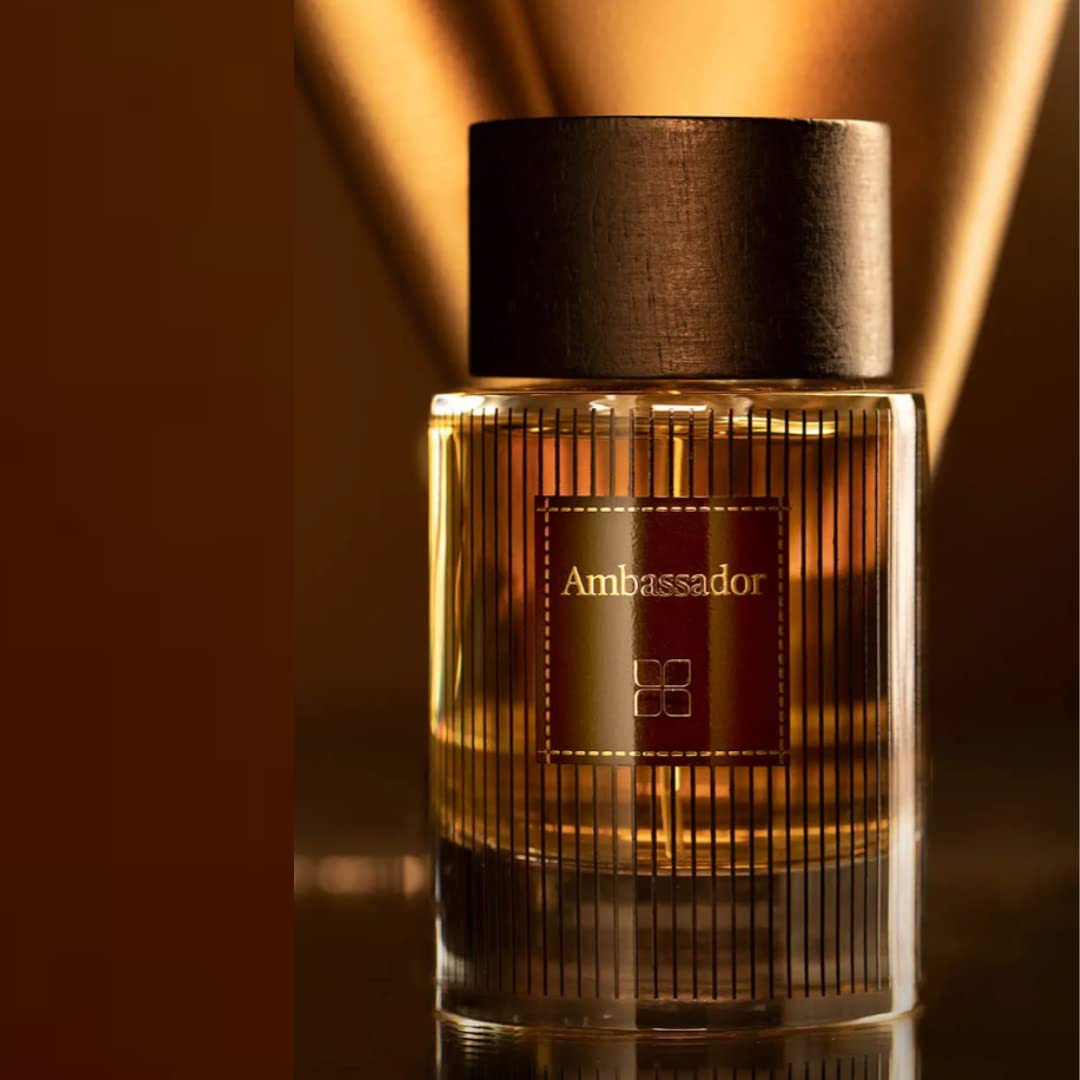 INTENSE OUD Ambassador Men EDP - Eau De Parfum 100ml(3.4 oz) | Mandarin, Bergamot, Pepper, Violet, Orris, Notes | Ideas Fragrance Collection
