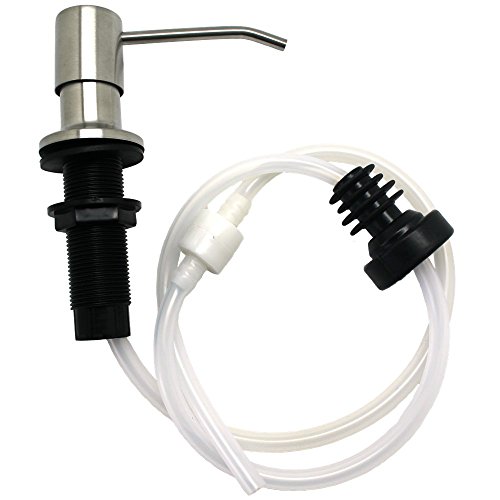 Sink Soap Dispenser Extension Tube (36β) with Check Valve (Maintains Prime) - Two Bottle Stoppers to Fit Most Soap Containers. No More Messy Refills. Provides a Lifetime of Convenience.