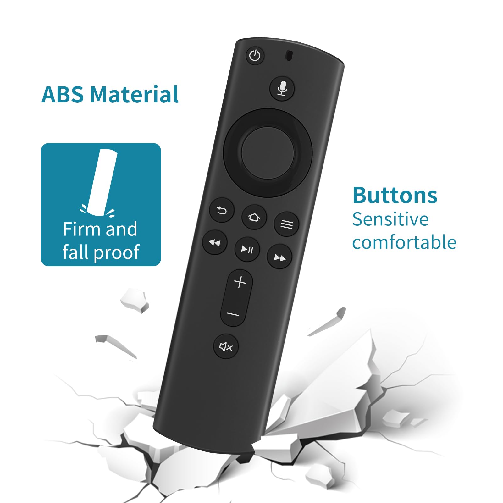 L5B83H (2nd Gen) Voice Replacement Remote Control Fit for Smart TV Stick 2nd Gen, Smart TV Cube 2nd Gen, 1st Gen Smart TV Cube, Fit for Smart TV Stick 4K, Smart TV Stick Lite, 3rd Gen Smart TV
