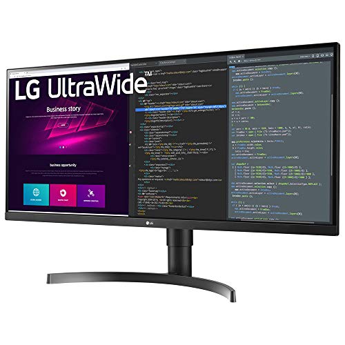 LG 34WN750-B 34 inch UltraWide QHD 3440x1440 21:9 IPS HDR10 Monitor with FreeSync Bundle with 2.4GHz Wireless Keyboard, 2X 6FT Universal HDMI 2.0 Cable and Microfiber Cleaning Cloth
