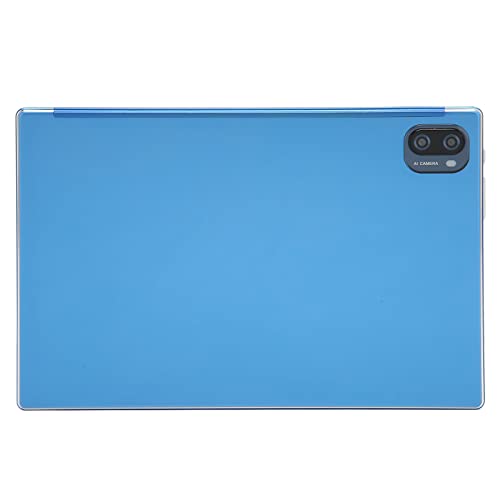 RTLR HD Tablet, 4G Network 5GWIFI IPS HD Large Screen 8 Cores CPU 10in Tablet 100‑240V Blue 6GB 256GB for Entertainment (US Plug)