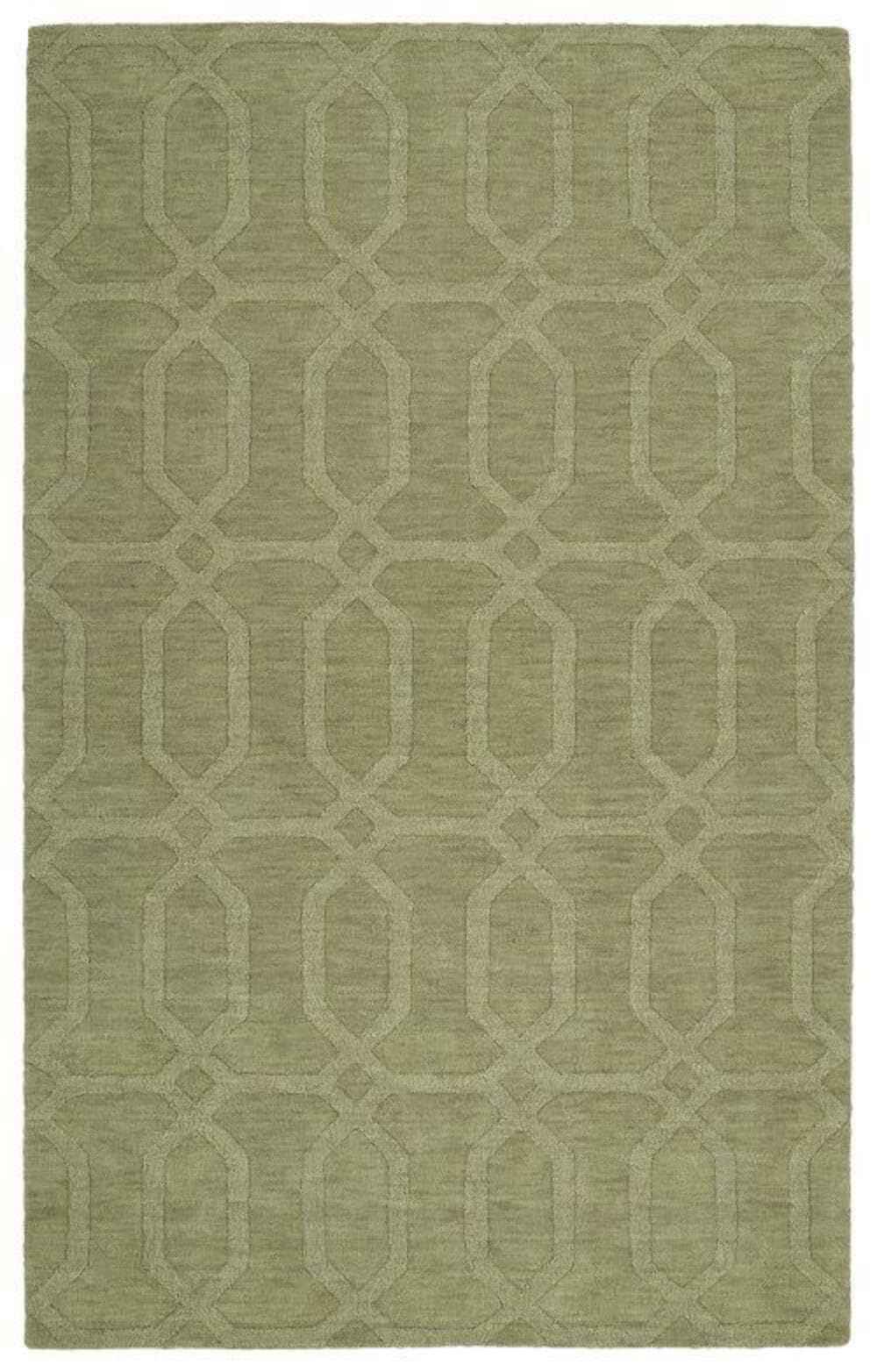 Kaleen Rugs Imprints Modern Collection IPM03-59 Sage Hand Tufted Rug, 5' x 8'