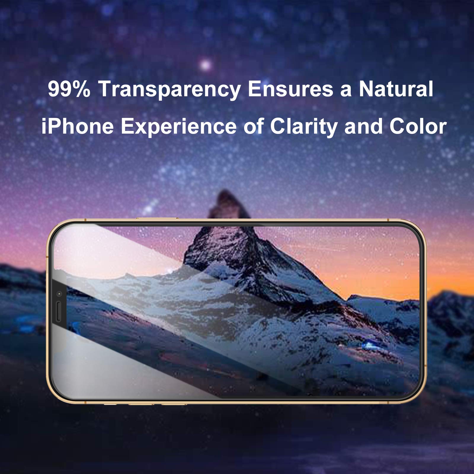 MOCOLL Anti Blue Light Screen Protector iPhone 12 Series with Camera Lens Protector (iPhone 12 Pro Max 6.7inch, For iPhone 12 Pro Max Blue Light Full Cover)