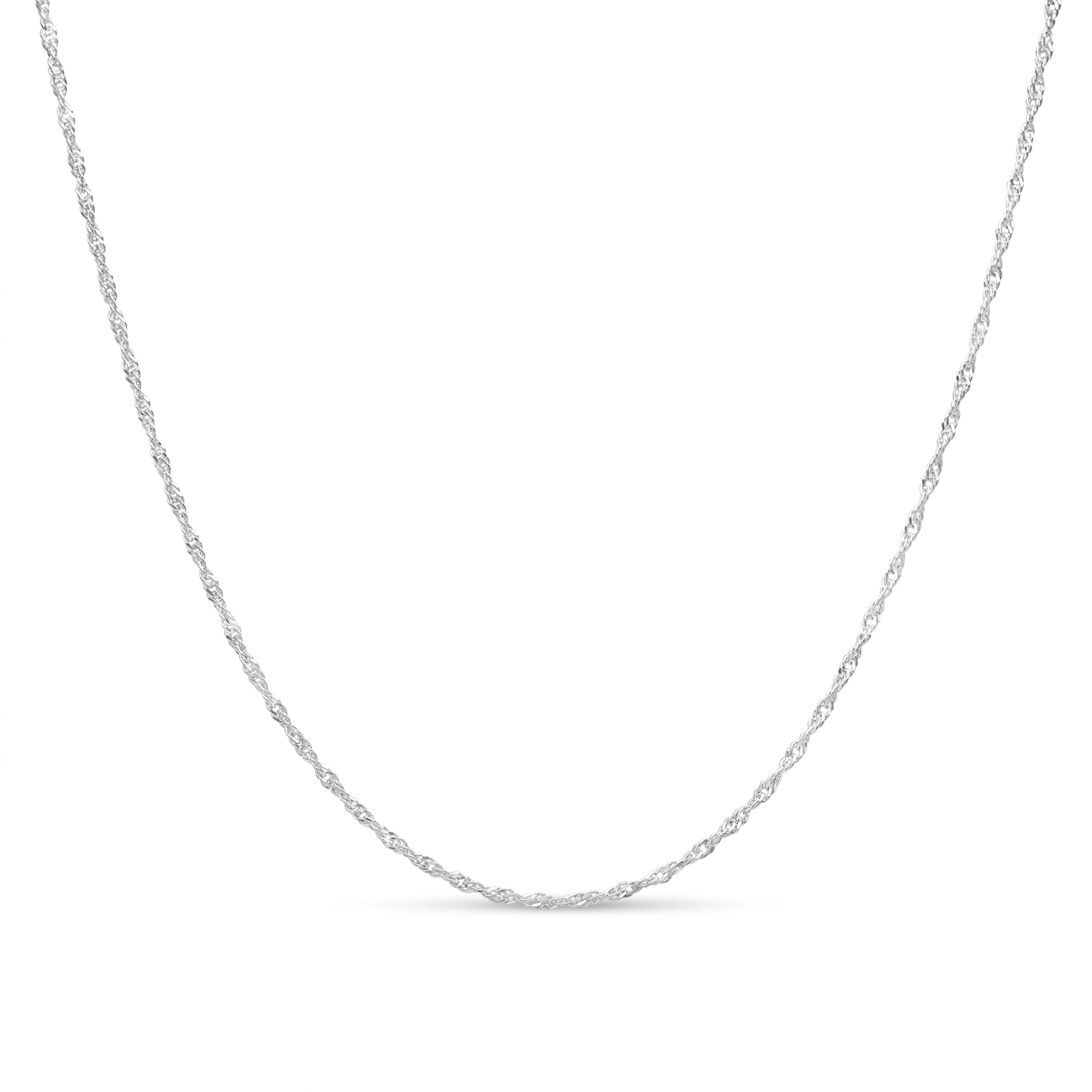 KEZEF 18k 2mm Gold Plated 925 Sterling Silver Necklace Chains Italian Curb Figaro Singapore Popcorn 14"-42" Gold Necklace Chain Sterling Silver Necklace for Girls Boys Necklace Chain