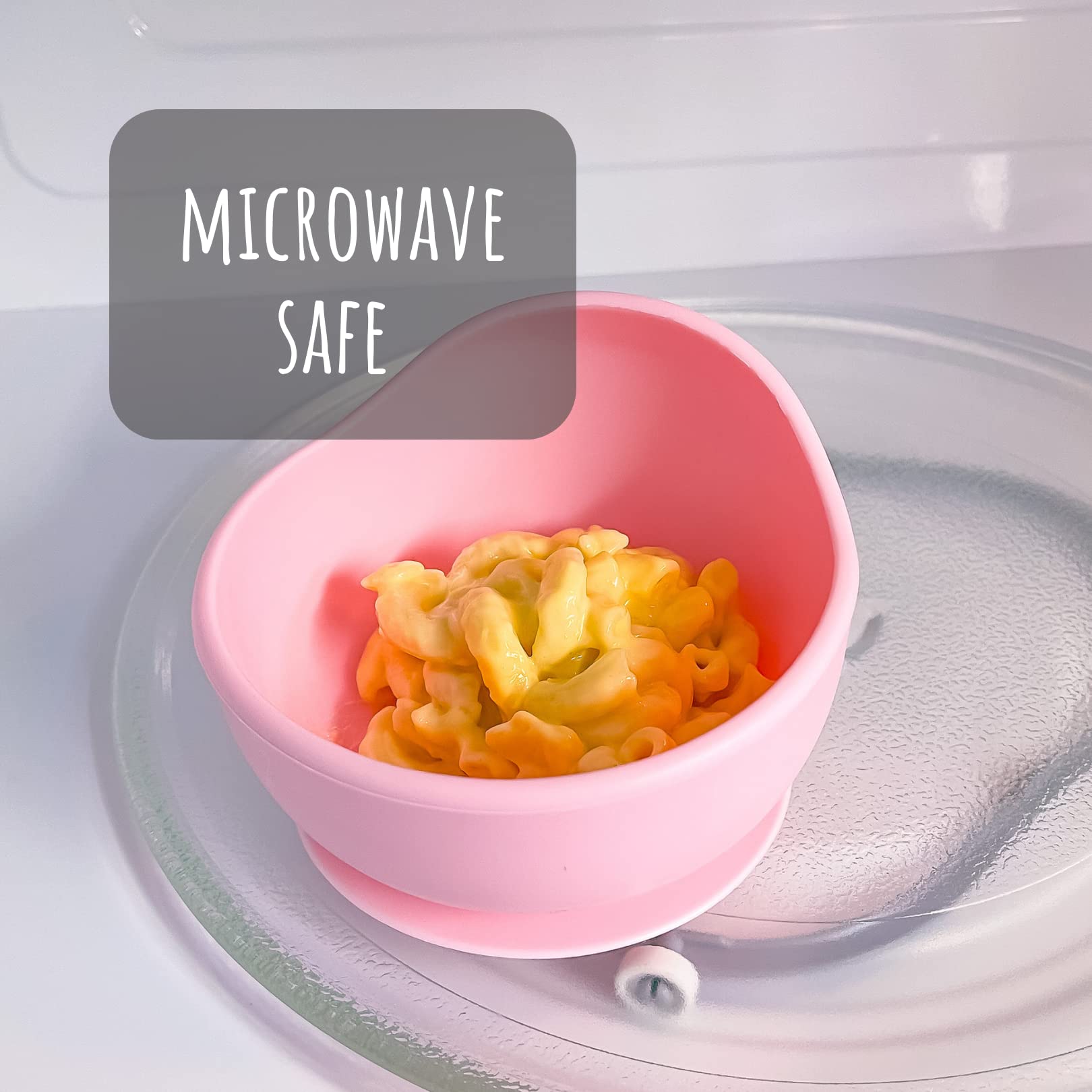 Suction Plate Set for Babies & Toddlers, 100% Food Grade Silicone, BPA Free, Dishwasher and Microwave Safe