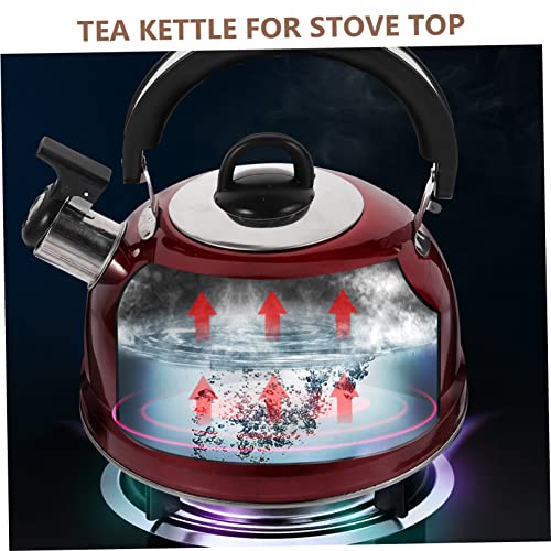 UPKOCH Buzzing Kettle Cordless Electric Kettle Japanese Tea Kettle Camping Teapot Stovetop Tea Kettle Coffee Gifts Hot Water Kettle Food Grade Tea Pot Tea Pots Kettle Tea Red Gas