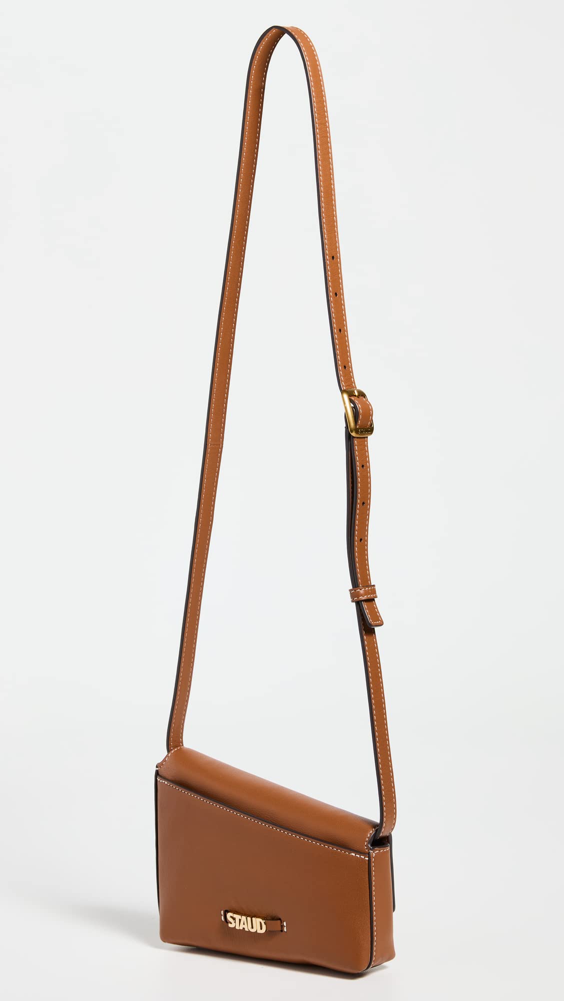 STAUD Women's Acute Crossbody Bag, Tan, One Size