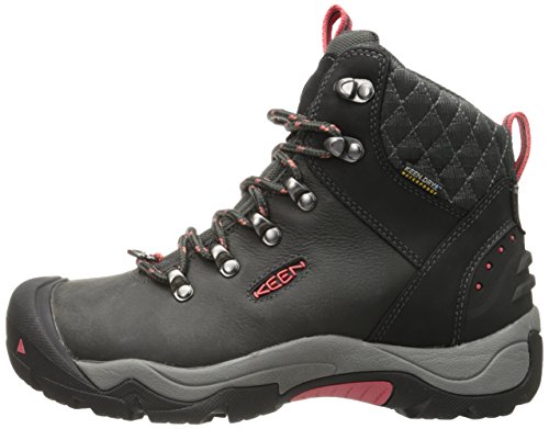 KEEN Womens Revel 3 Mid Height Waterproof Insulated Hiking Boots, Black, 9 US