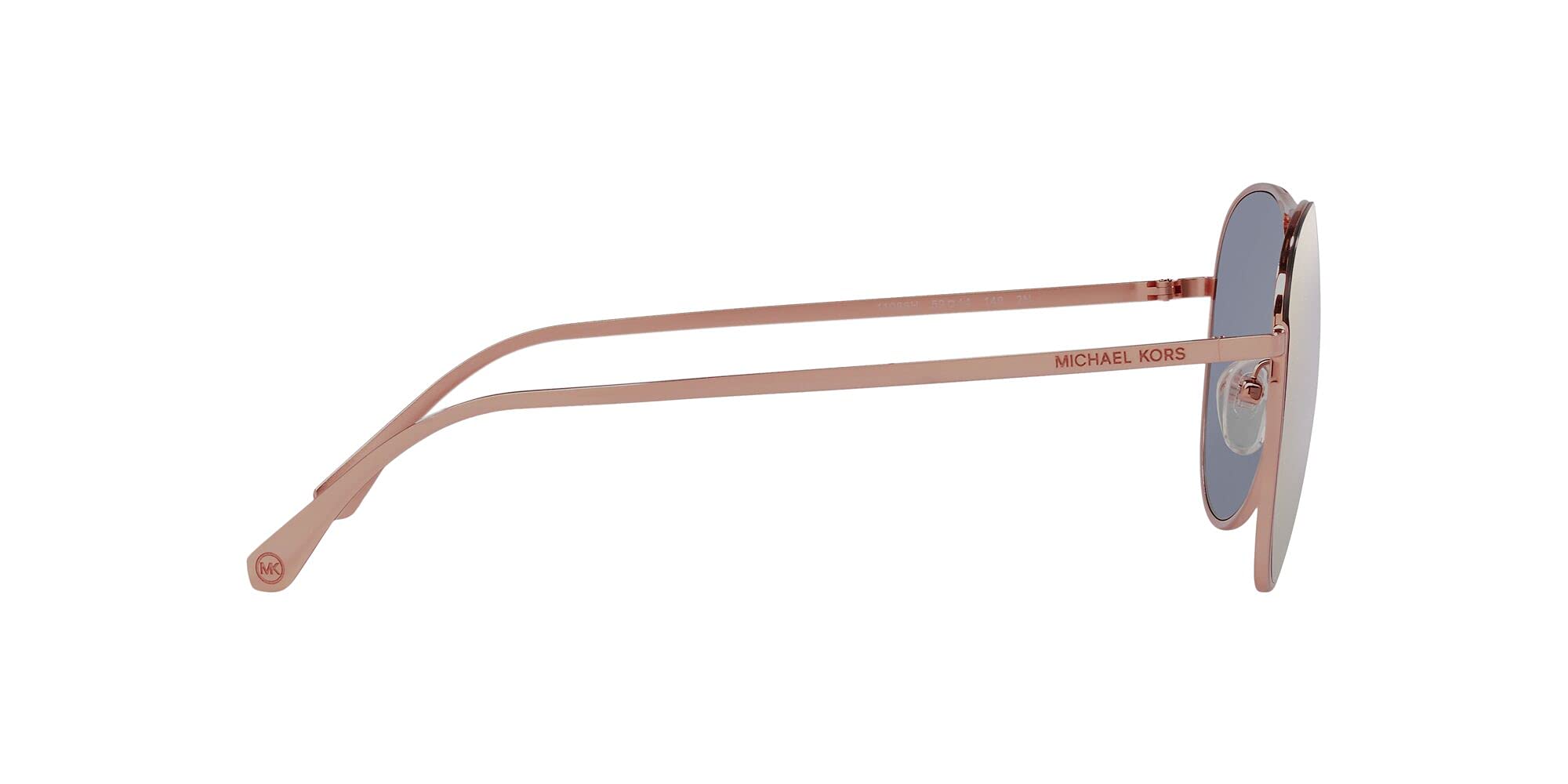 Michael Kors Woman Sunglasses Rose Gold Frame, New Rose Gold Mirror Lenses, 59MM