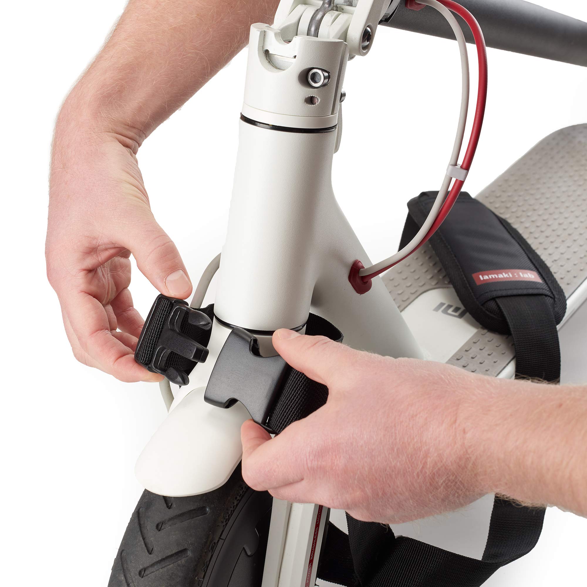 lamaki:lab Adjustable Carrying Belt Strap Hand Handle Shoulder for Escooter Xiaomi Mijia M365 Ninebot ES1 / ES2 / ES4 Electric Scooter Kids Bikes Foldable Bicycle 110-160cm / 43-63in [PRO Version]