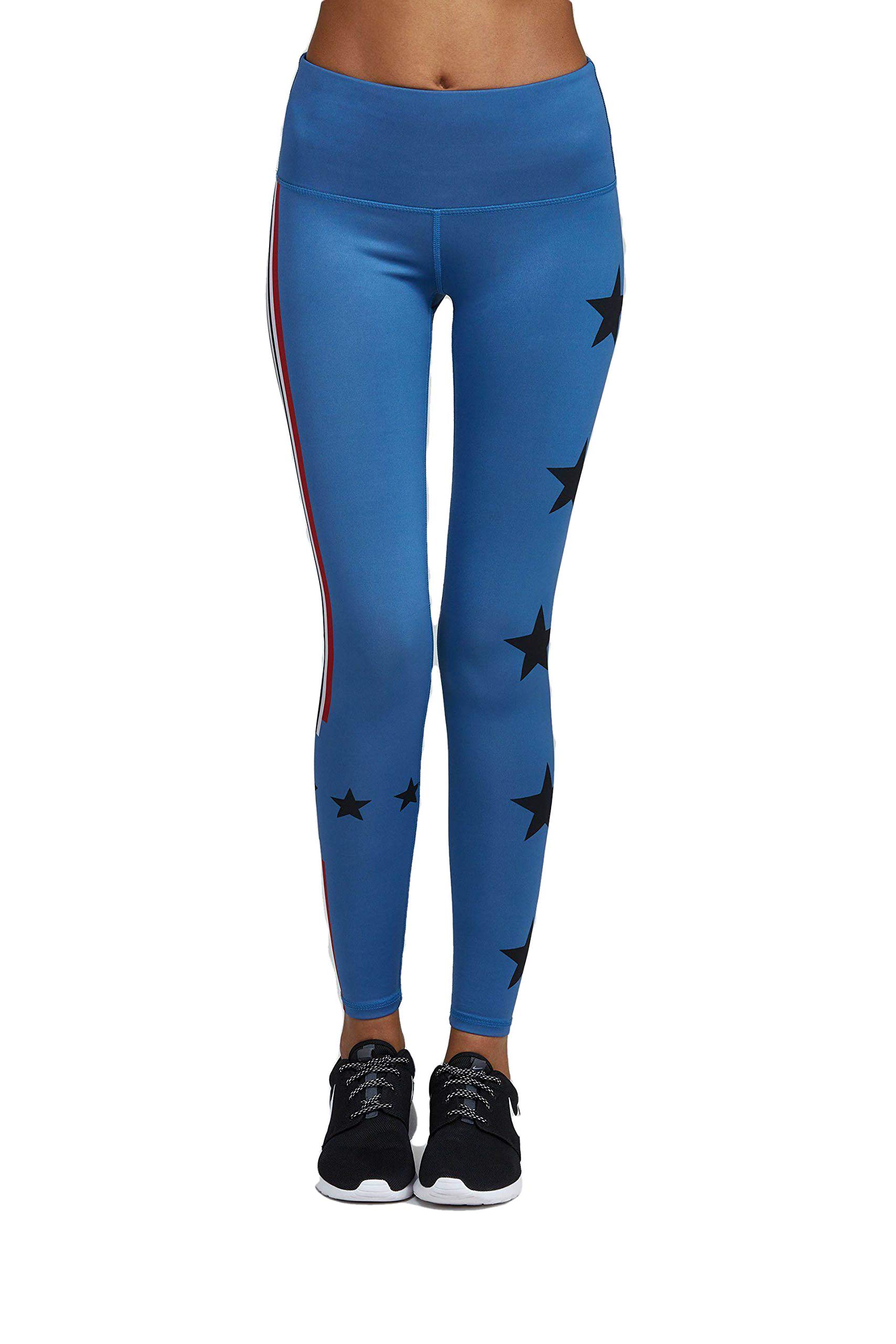 Noli Yoga Women Activewear Performance Leggings (Navy Liquid, X-Small)