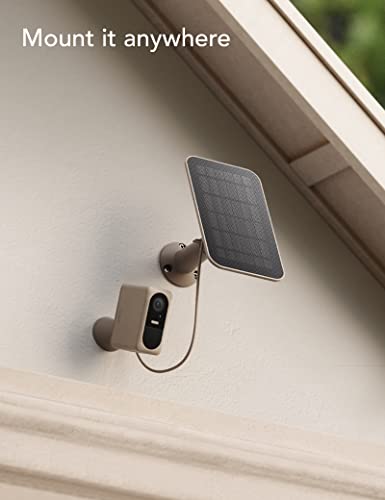 Nooie Solar Panel Charger for Nooie Pro Cam, Weather-Resistant, IP65 Waterproof, 360° Adjustable Mount, Non-Stop Green Charging, ONLY Compatible with The Nooie Pro Cam, 2W/6V