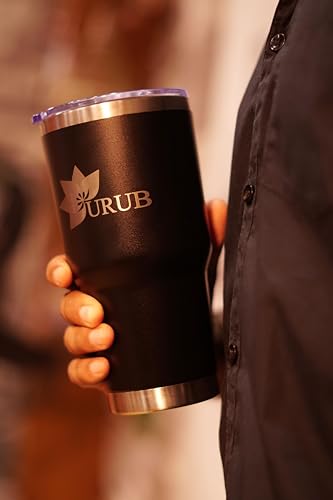 URUB 30oz Travel Tumbler Double Wall Stainless Steel Vacuum Insulated Beer Mug Thermal Coffee Juice Drinking Cup with lid