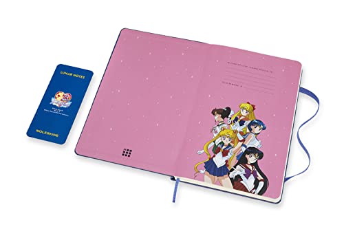 Moleskine Limited Edition Sailor Moon Notebook, Hard Cover, Large (5" x 8.25"), Ruled/Lined, Sceptre, 240 Pages