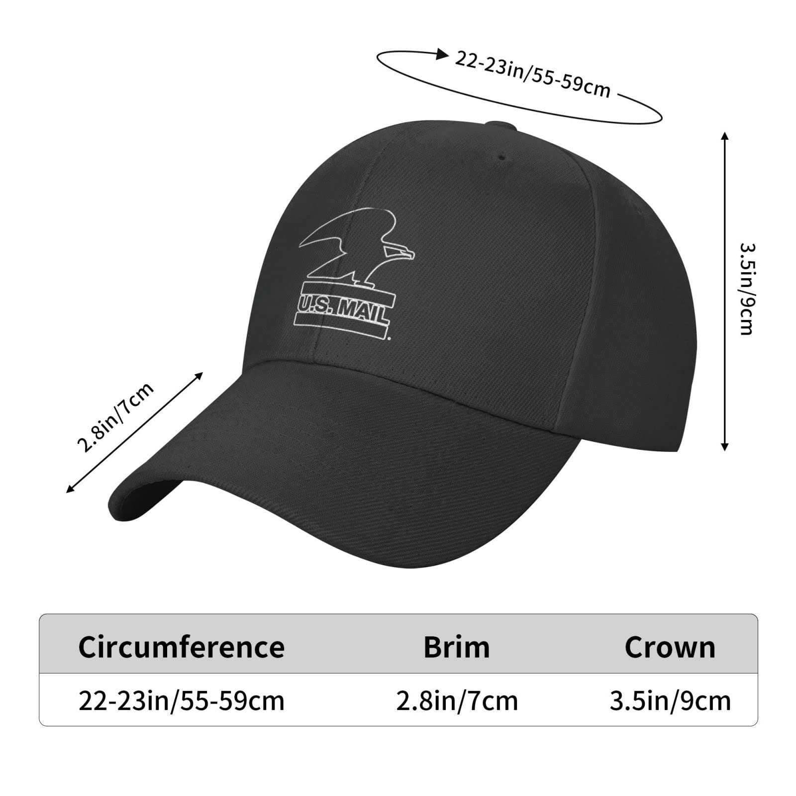 Postal Worker Live, Love, Deliver Baseball Cap Adjustable Fashion Uv Protection Caps Unisex Black