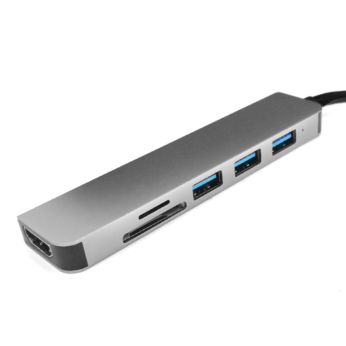 USB C Hub, 6-in-1 USB C to USB Adapter, 4K HDMI Adapter Multiport Dongle, 3 USB 3.0 Ports, SD/TF Card Reader, USB Converter Compatible with Laptop and More Type C Devices