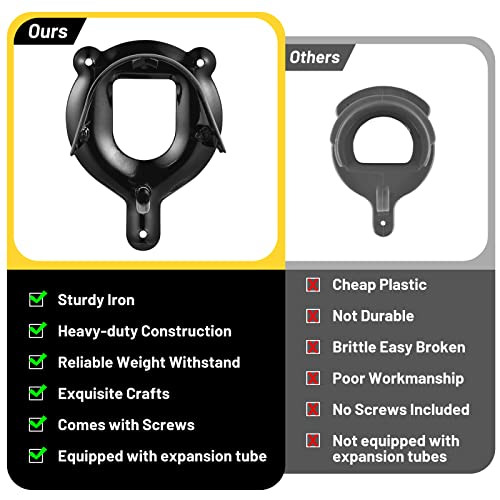 YUNFUTILEI Horse Tack Horse Bridle Rack Bridle Hooks for Tack Room - Metal Storage Hook for Horse Supplies(4 Counts)