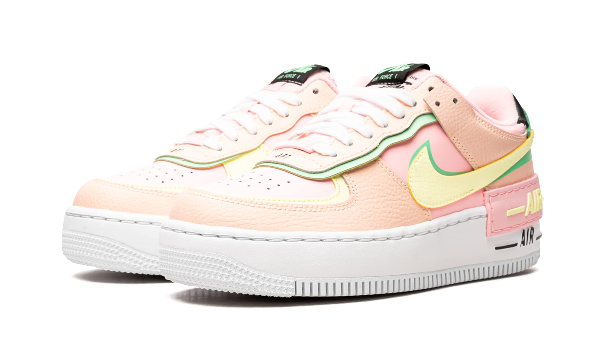 Nike Women's Air Force 1 Lowtop Basketball Shoe, Artic Punch/Barely Volt, 9