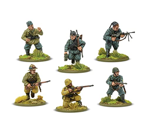 Warlord Bolt Action Italian Army & Blackshirts 1:56 WWII Military Table Top Wargaming Plastic Model Kit Figures 402015801