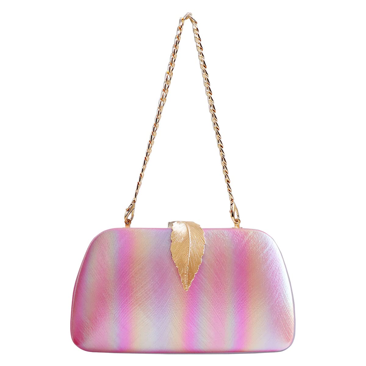 Mogor Women‘s Gradual Change Color Small Evening Bags Formal Bridal Wedding Clutches Purses Prom Cocktail Party Handbags