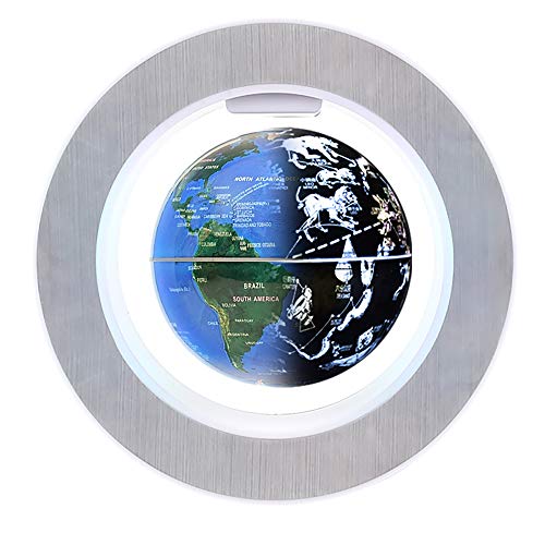 Magnetic levitation Globe 4"Light up for Kids Classroom Decorations,Floating Constellation World Globes as Cool Birthday Gifts for Boyfriend Office Decor or Mens Room Decor Shelf Decor