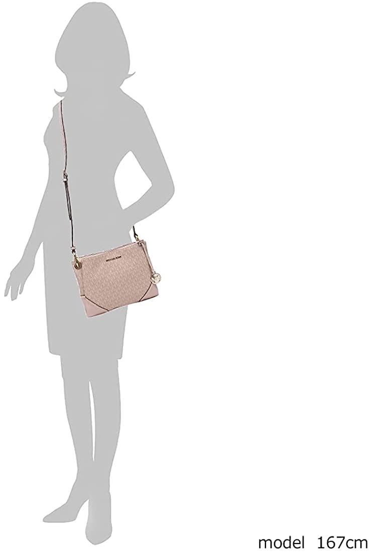 Michael Kors Nicole Triple Compartment Crossbody PVC Black
