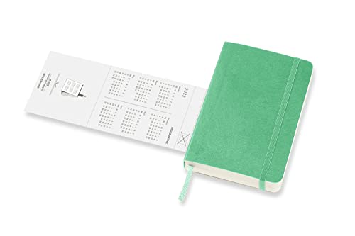 Moleskine Classic 12 Month 2022 Daily Planner, Soft Cover, Pocket (3.5" x 5.5"), Ice Green