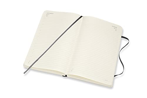 Moleskine Classic 18 Month 2021-2022 Daily Planner, Soft Cover, Large (5" x 8.25"), Black
