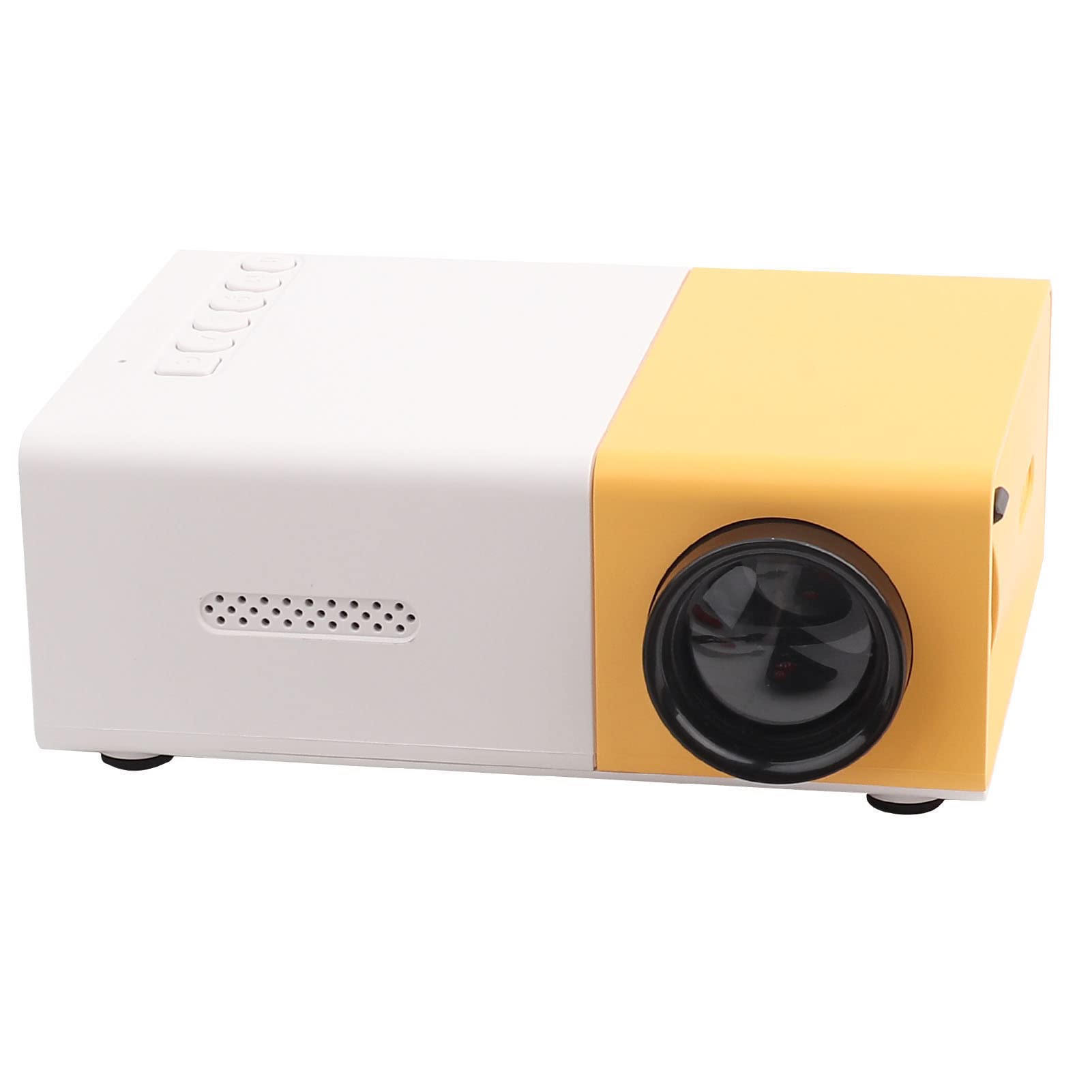 Mini LED Projector, Mini Home Theater Projector Portable LED Projector HD Support VGA AV USB Multimedia Player for Outdoor Recreation, Entertainment Venues