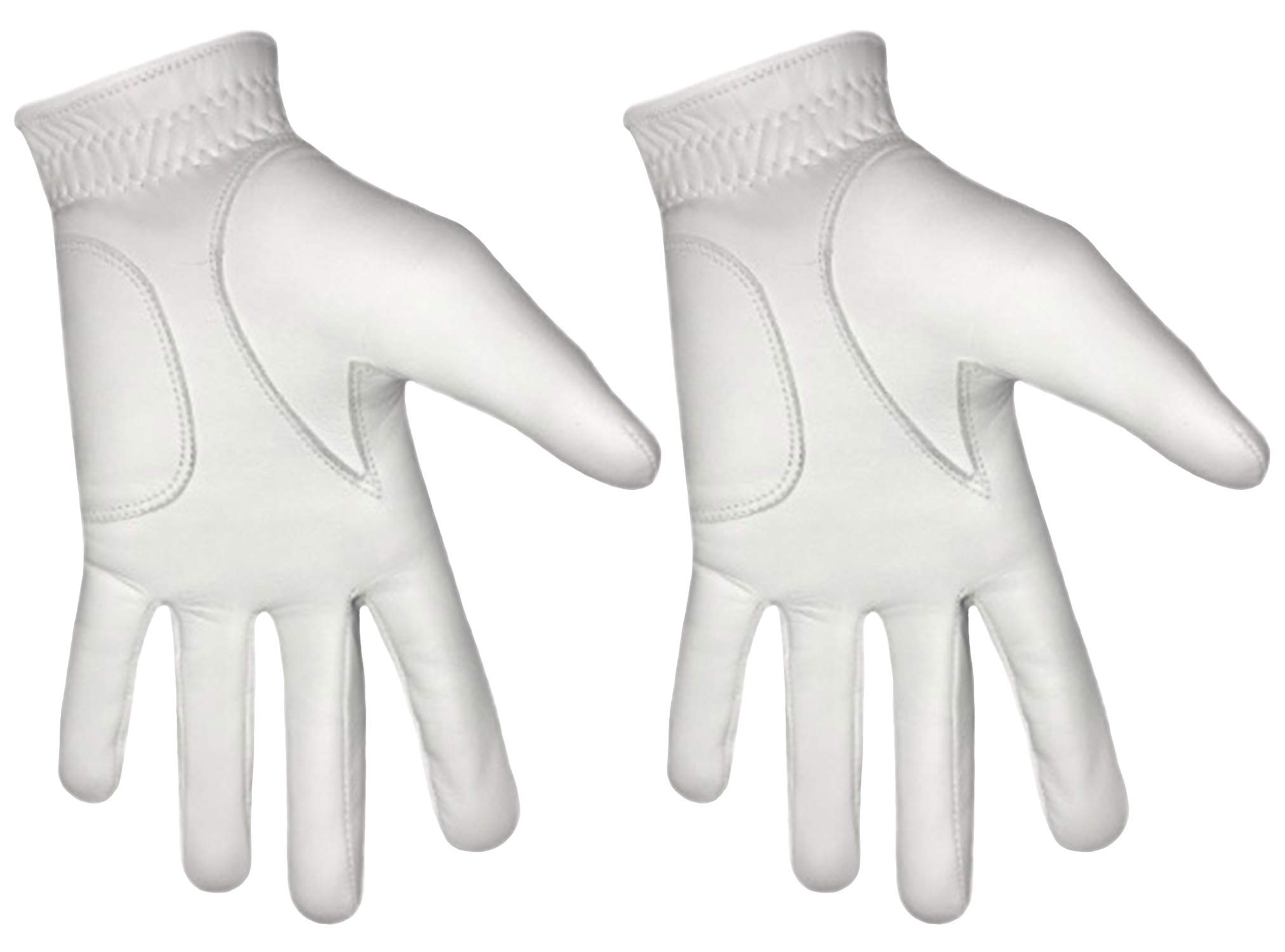 Medalist Premium Cabretta Leather Golf Gloves (2 Pack) (Small, Worn on Left Hand)