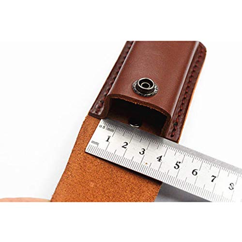 Snap Fastener Hunt Holder Pocket Outdoor Camping Knife Sheath Artificial Leather Multi Tool Case Belt Loop Hiking Pouch Holster