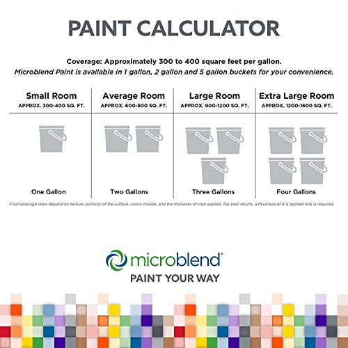 Microblend Interior Paint and Primer - Pink/Roseraie, Satin Sheen, 1 Gallon, Premium Quality, High Hide, Low VOC, Washable, Microblend Violets Family