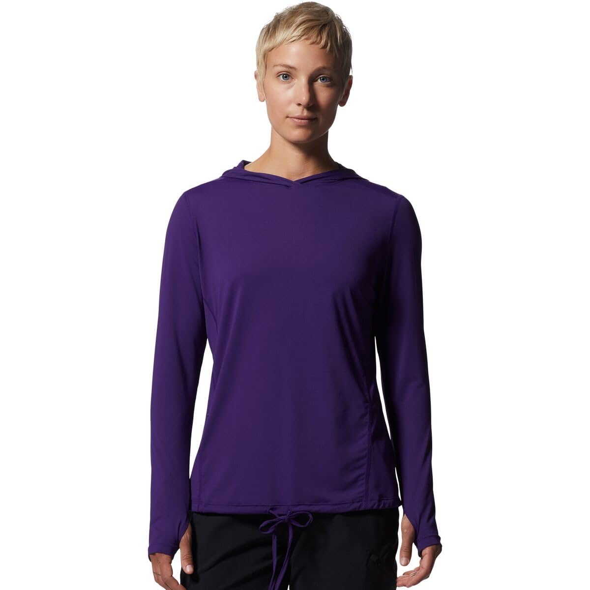 Mountain Hardwear Women's Crater Lake Long Sleeve Hoody, Zodiac, X-Large