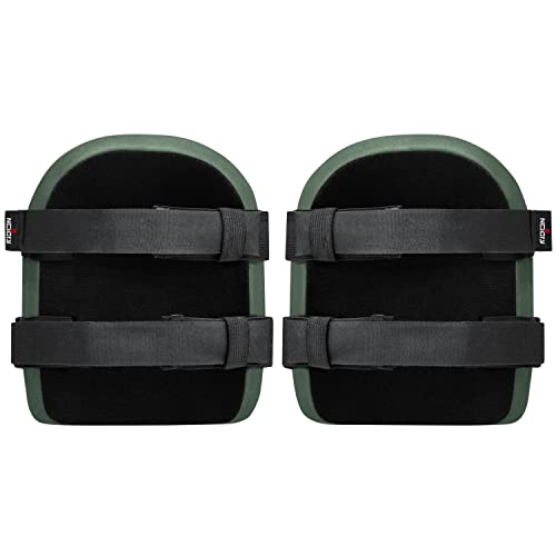 NoCry Gardening and Cleaning Foam Knee Pads for Men and Women with Two Strong, Adjustable Straps, Thick, Comfortable, Waterproof Cushion and a Soft Inner Liner. Green