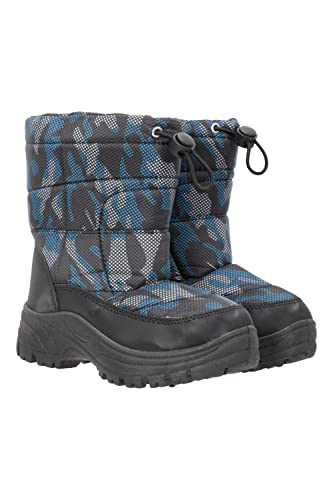Mountain Warehouse Caribou Toddler Adaptive Snow Boots Black Kids Shoe Size 7 US