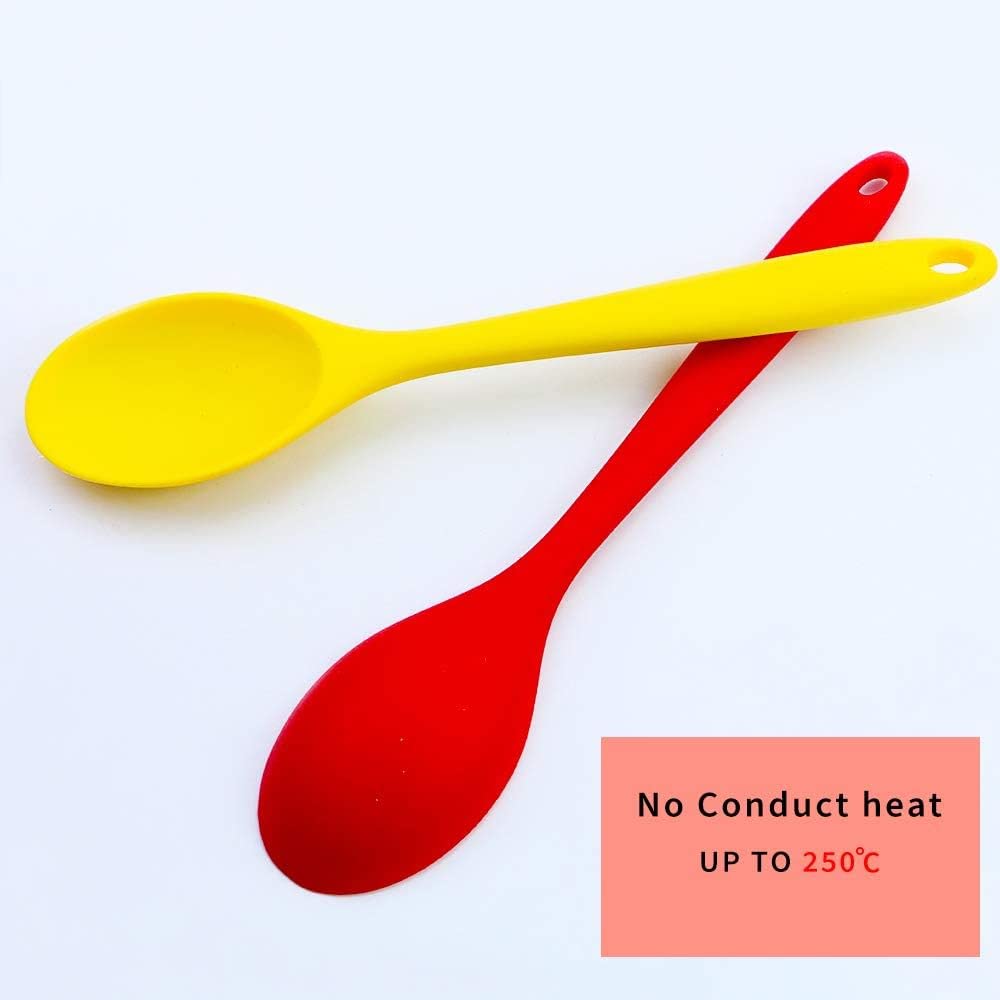 Kitchen Utensils Set - Non-Stick Cooking Utensils Set Nylon Silicone Cooking Tool,Silicone Tools for Cooking 4 Pieces (Multi)