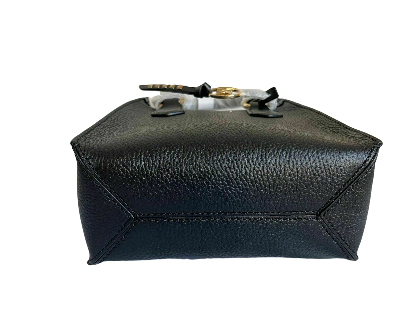Michael Kors Kris Small Satchel Black Leather Crossbody Bag