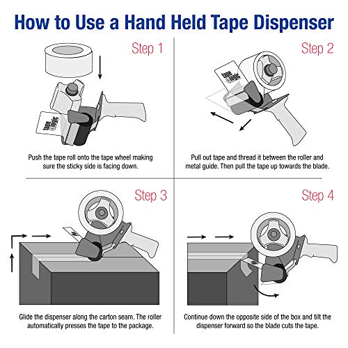 Ship Now Supply Deluxe Carton Sealing Tape Dispenser, 2'