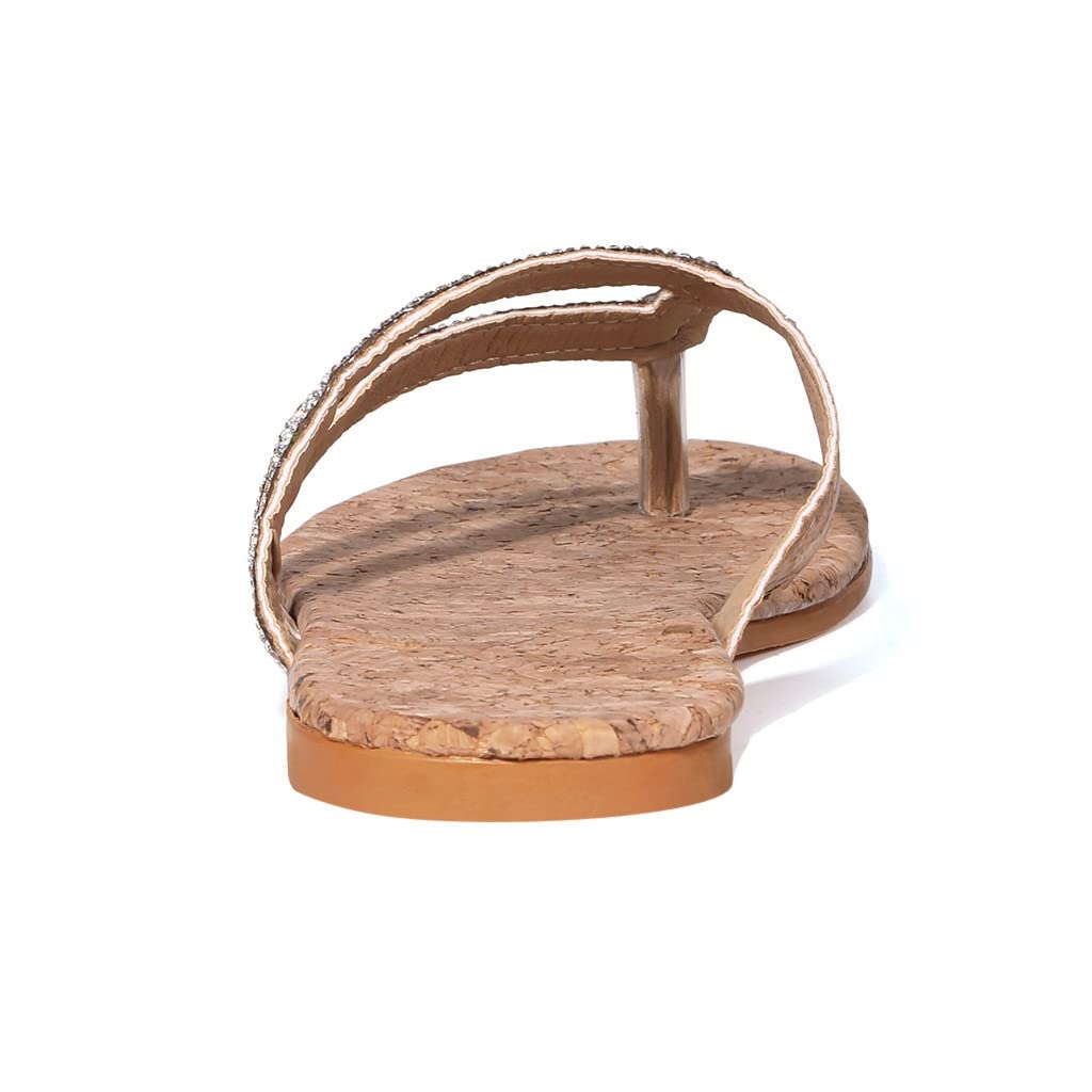 NOLDARES Sandals for Women Casual Summer Thong Wedge Sandals Buckle Strap Flip Flop Platform Sandals