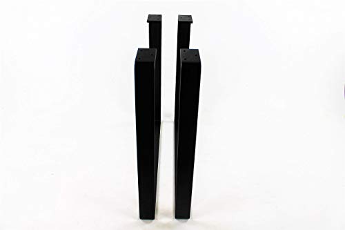 Wide Base Trapezoid Steel Dining Table Legs-Choose Your Height and Width