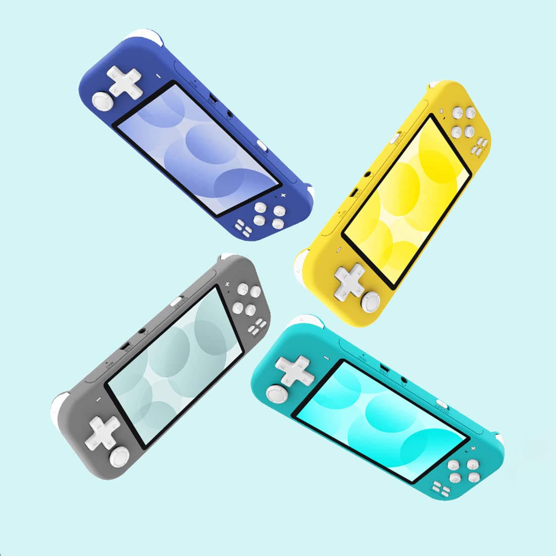 Powkiddy X20 Mini Handheld Game Console with Built-in 2000 Games (Green)