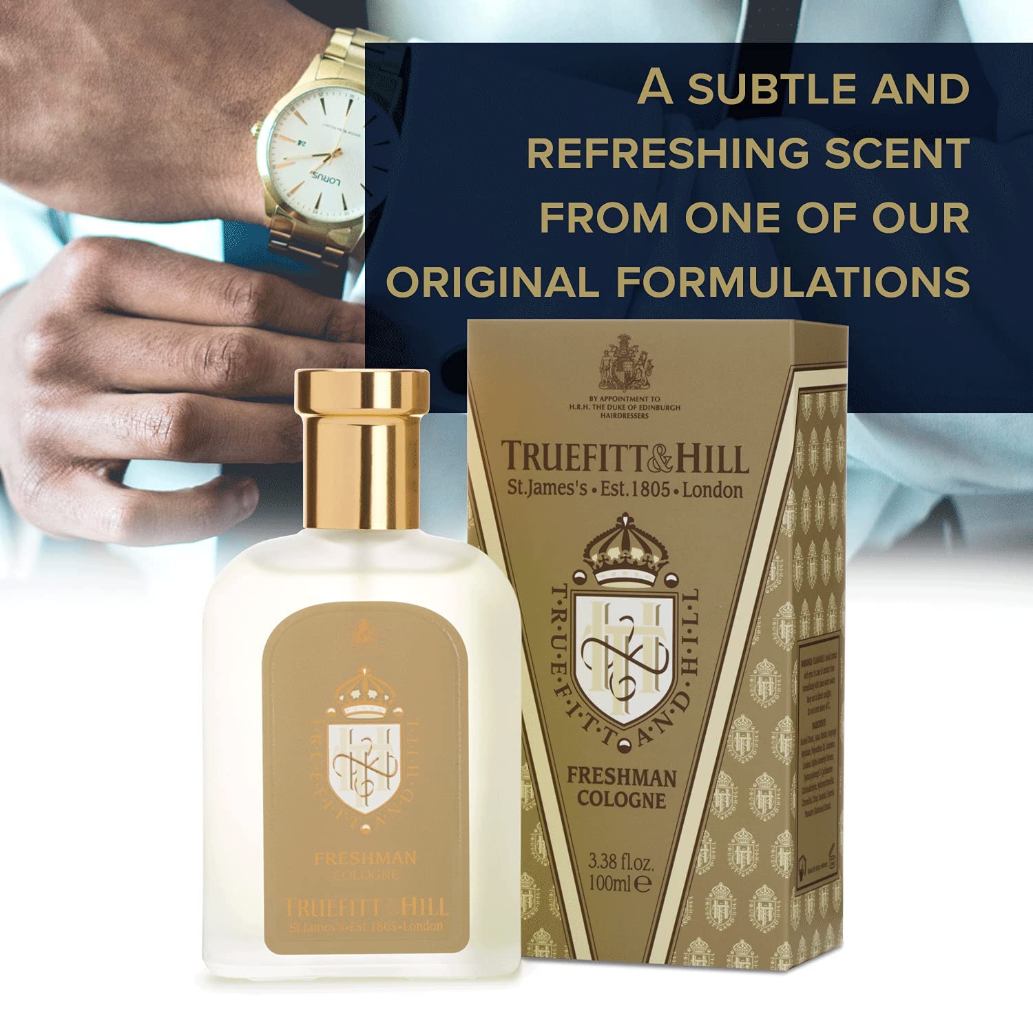 Truefitt & Hill Cologne Sample Pack | 9 fragrances: 1805, Apsley, Sandalwood, Trafalgar, Grafton, Freshman, Clubman, West Indian Limes, Spanish Leather | 1.5ml Travel Size Vials