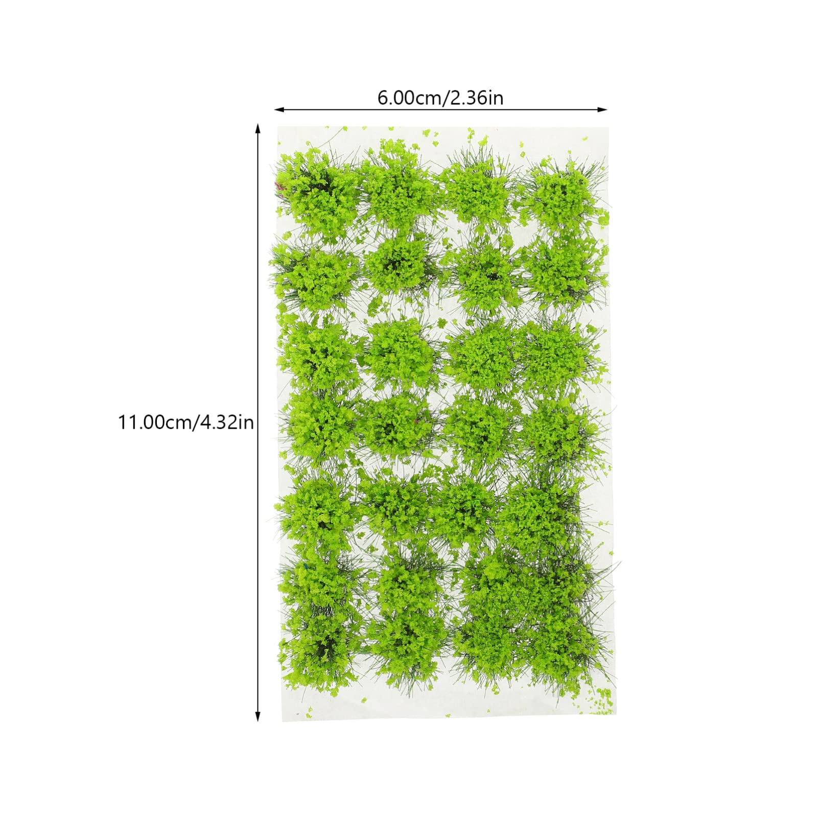STOBOK 1 Box Flower Cluster Model Mini Doll House Mini Flower Cluster Grass Decoration for Home Self Adhesive Vegetation Groups Mini Trains Grass Terrain Resin Accessories Miniature
