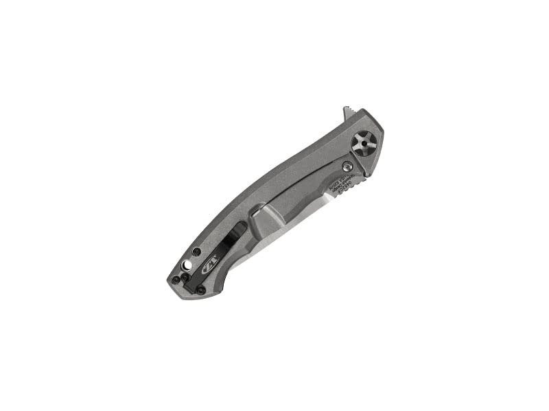 Zero Tolerance 0452CF; Pocket Knife with 4.1β Dual-Finished S35VN Steel Blade, Carbon Fiber Front and Titanium Back Handle Scales, KVT Ball-Bearing Opening, Frame Lock, Deep-Carry Pocketclip; 4.6 OZ.,Large