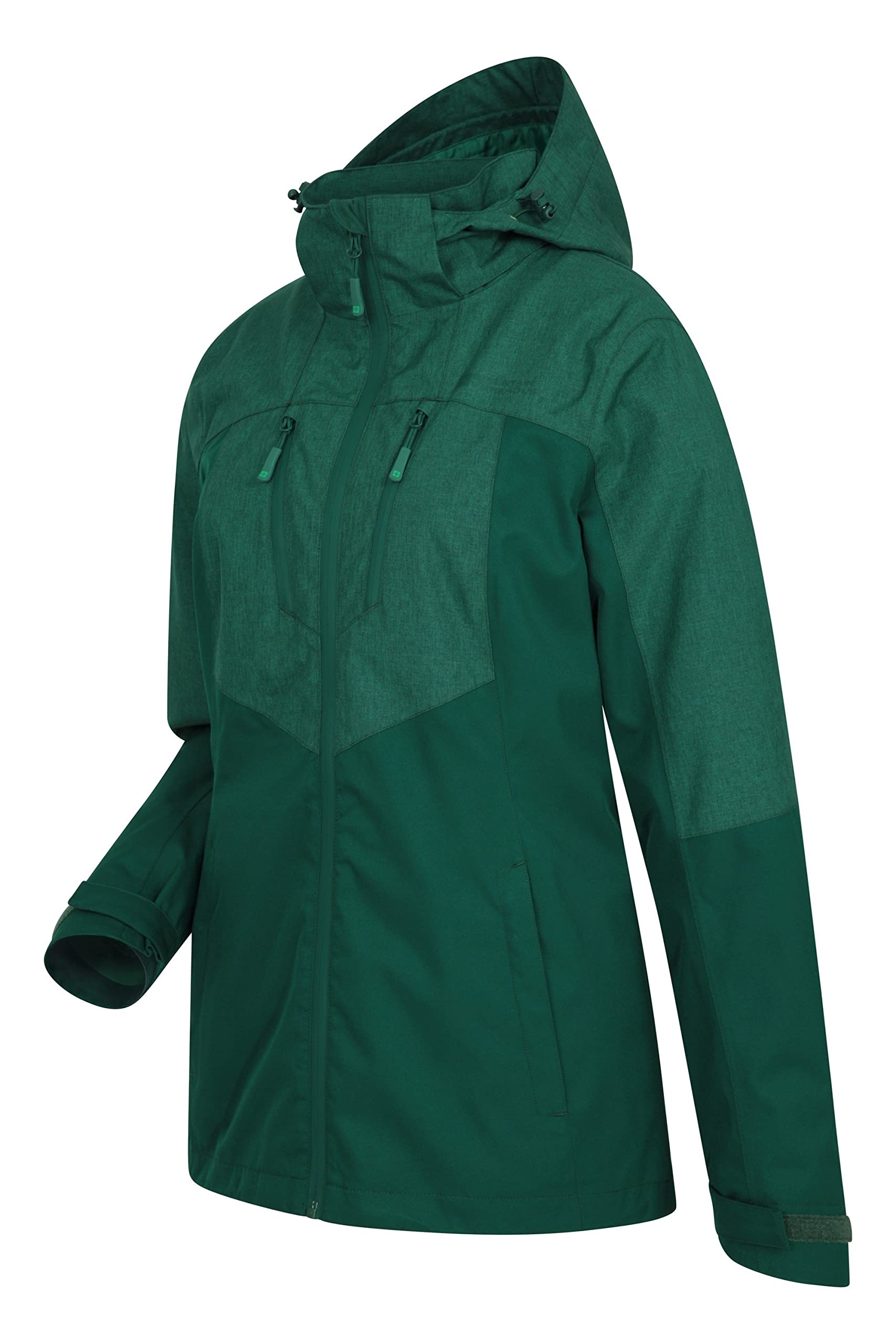 Mountain Warehouse Trail Extreme Womens Rain Jacket - Outdoors, Walks Khaki 16
