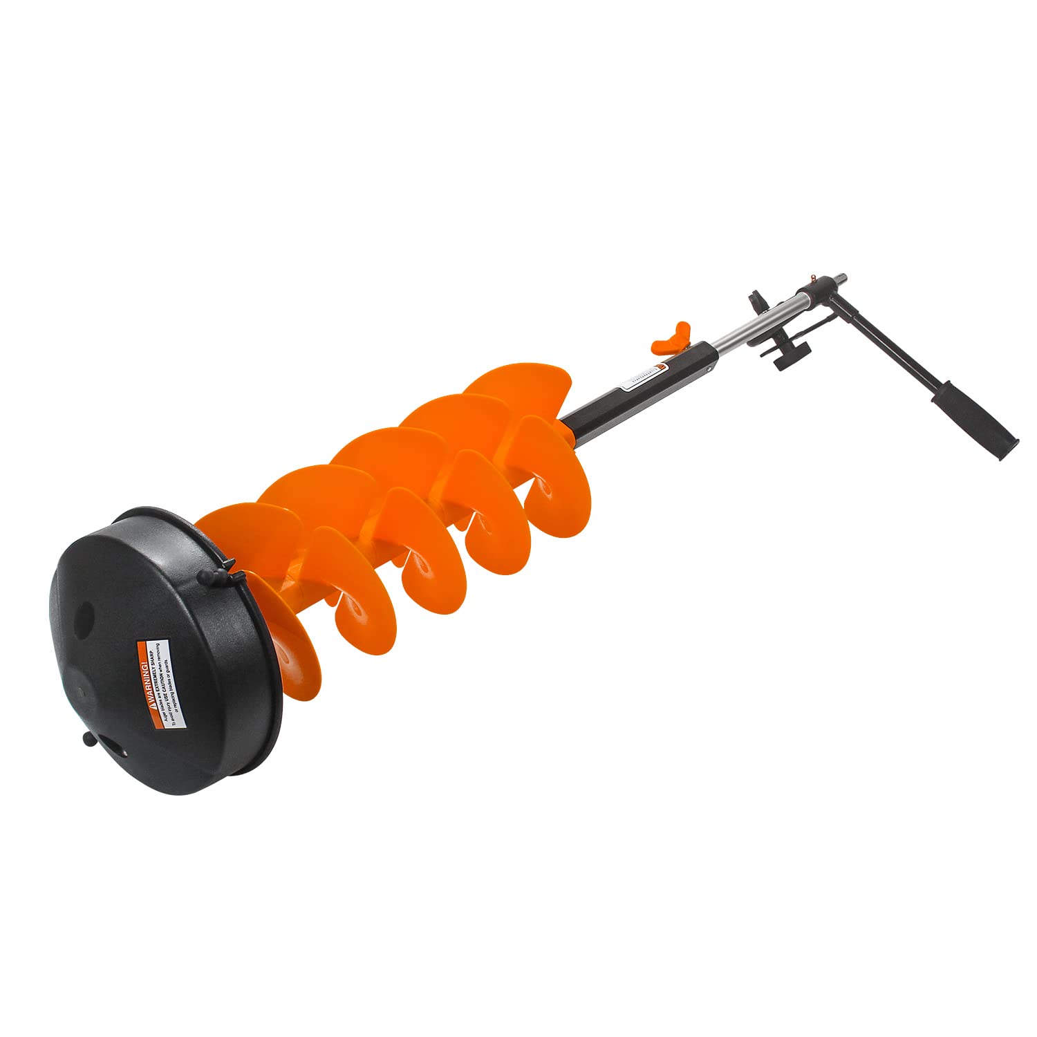 Nordic Legend Hardware Lite E-Drill Combo, Cordless Nylon Ice Drill Auger 6" Dia. W/ICE Scoop Chipper/Universal Drill Adapter/Ice Fishing Rod Rack and 1 Set REPLACMENT Blades