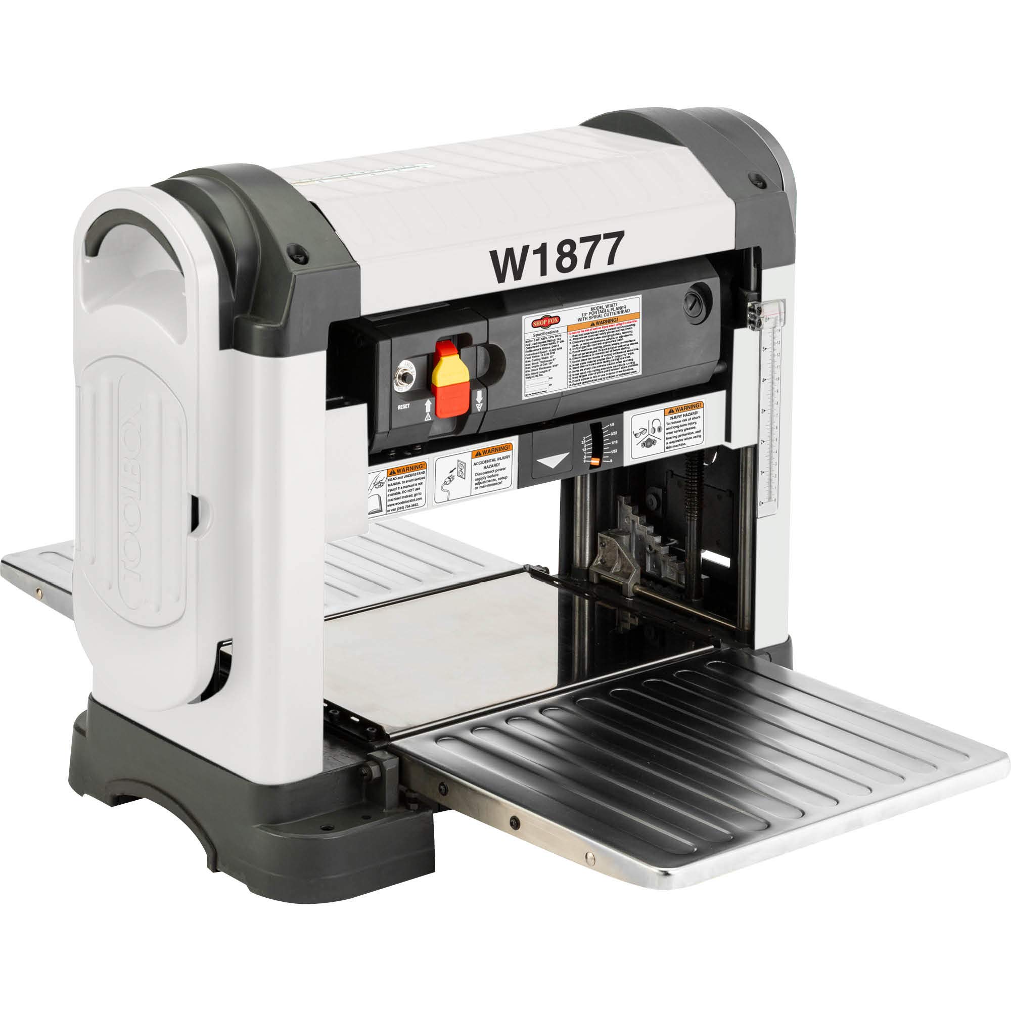 Shop Fox W1877 13" Portable Planer with Spiral-Style Cutterhead